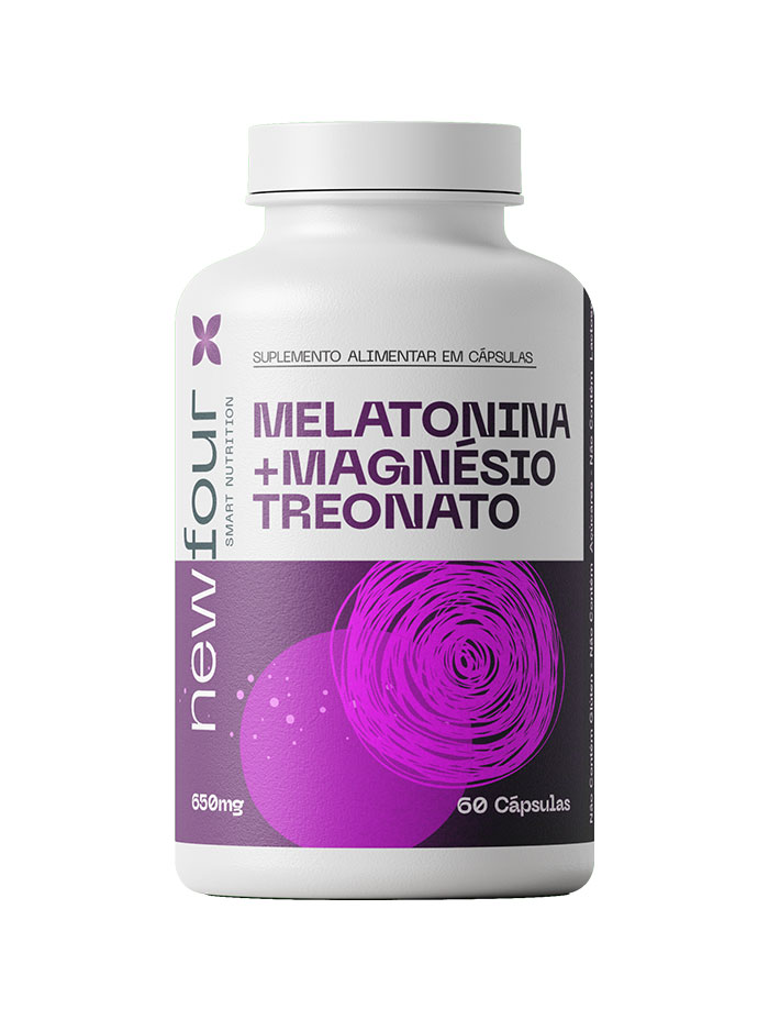 Melatonina + Magnésio Treonato + Magnésio Treonato + Inositol - New Four